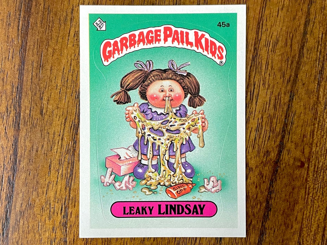 1985 Two Star ** Leaky Lindsay 45a Garbage Pail Kid Series 2 Card ...