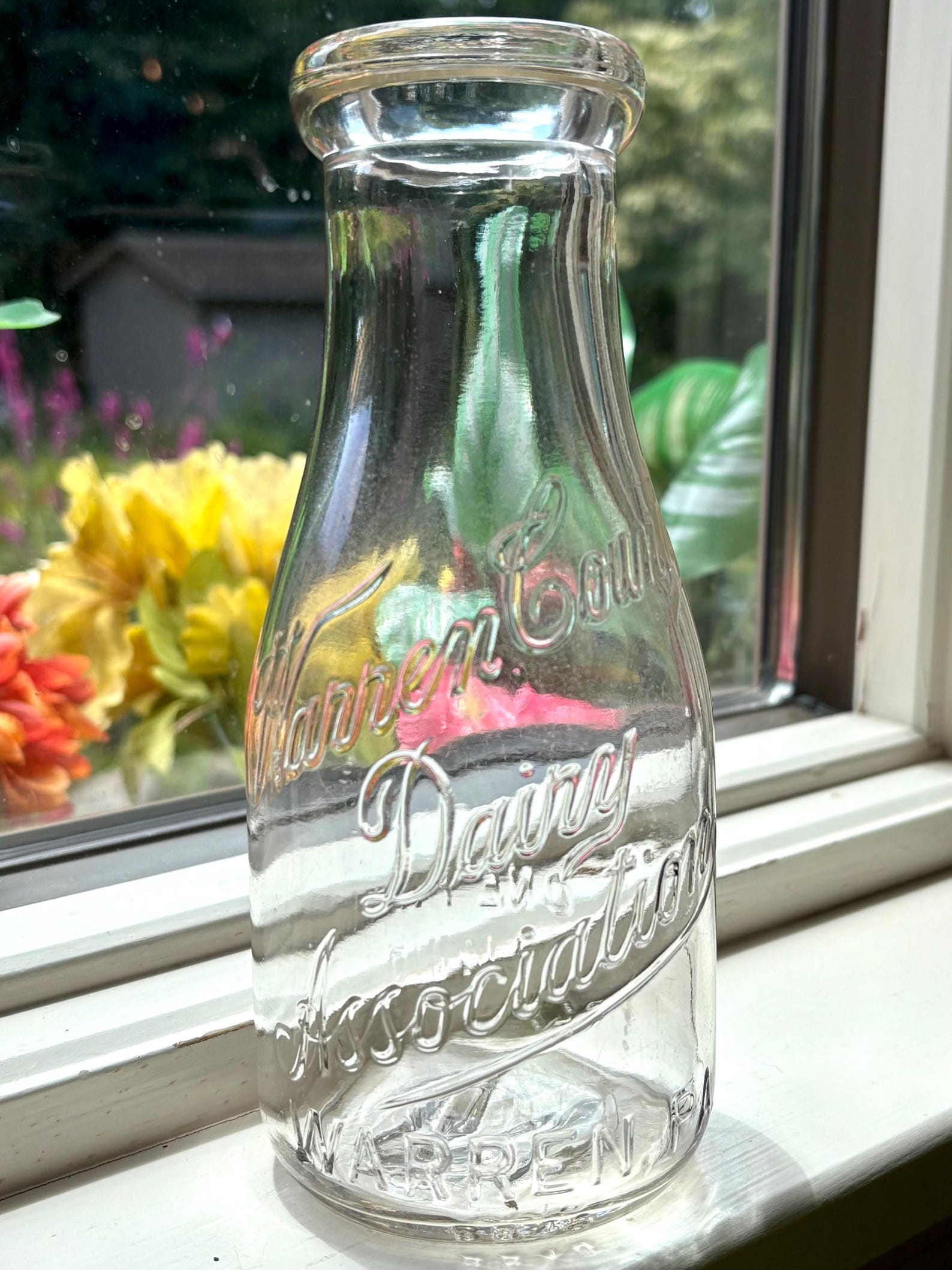 Early 1900s Embossed Warren County Dairy Milk Bottle, No Chips or ...