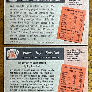 1955 Bill Skowron Bowman Baseball Card Lot (6 Cards) With High Number ...
