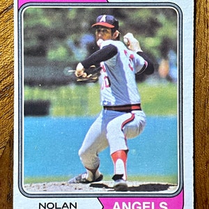 1974 Nolan Ryan Topps Baseball Card 20, Sharp Corners, No Creases - Etsy
