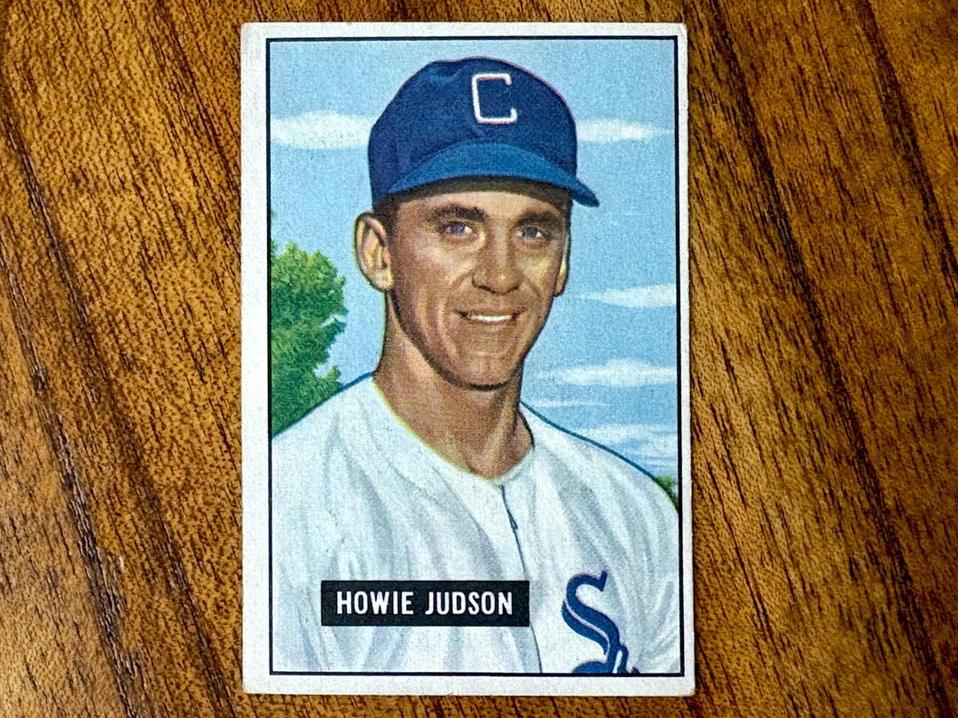 1951 Howie Judson Bowman Baseball Card #123, No Creases TC - Etsy