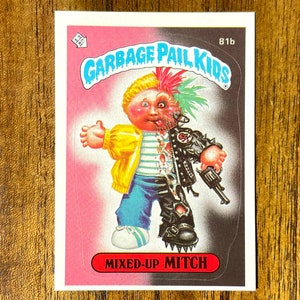1985 Mixed up Mitch 2 Star 81b Garbage Pail Kid Series 2 Card, Sharp ...