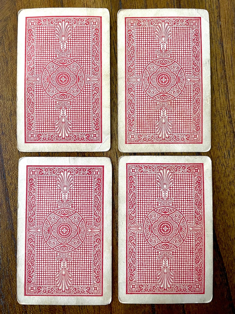 Antique 1920s Old Maid Whitman Playing Cards Lot 4 - Etsy