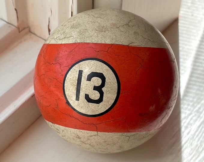 Early 1900’s Clay Billiards Ball #13 in Beautiful Condition - Etsy