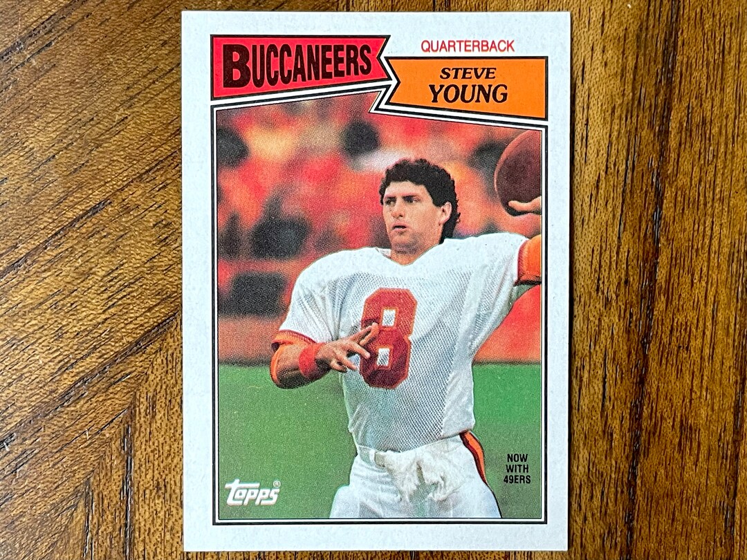 1987 Steve Young Topps Football Card #384, Sharp Corners, No Creases - Etsy