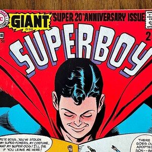 1969 Superboy Giant 156 20th Anniversary Issue, Silver Age Comic - Etsy