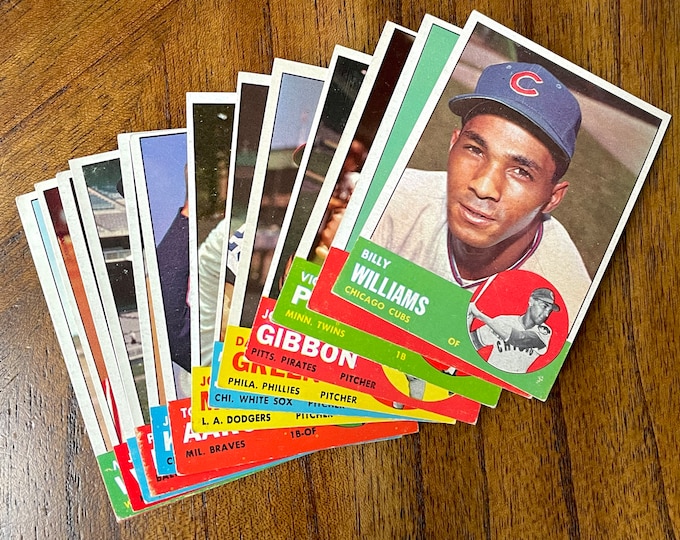 1963 Stars and Commons Topps Baseball Card Lot (15 Cards), Varied ...