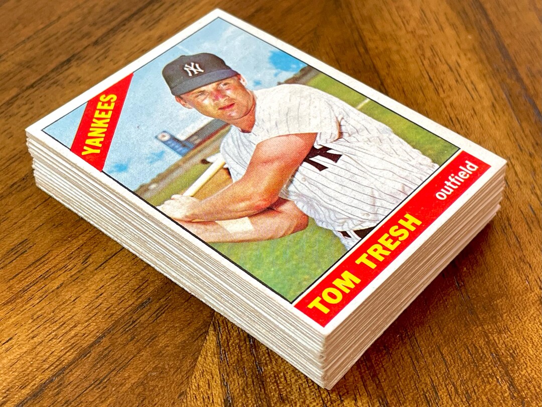 1966 Topps Baseball Card Lot (36), Tom Tresh, Jim Kaat, Jim Perry ...