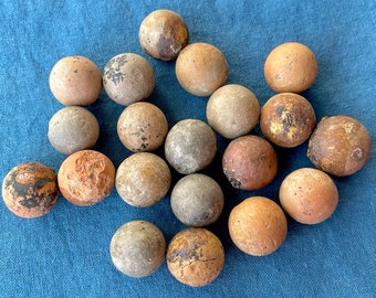 Late 1800s-early 1900s Clay Marbles 27 Lot C - Etsy