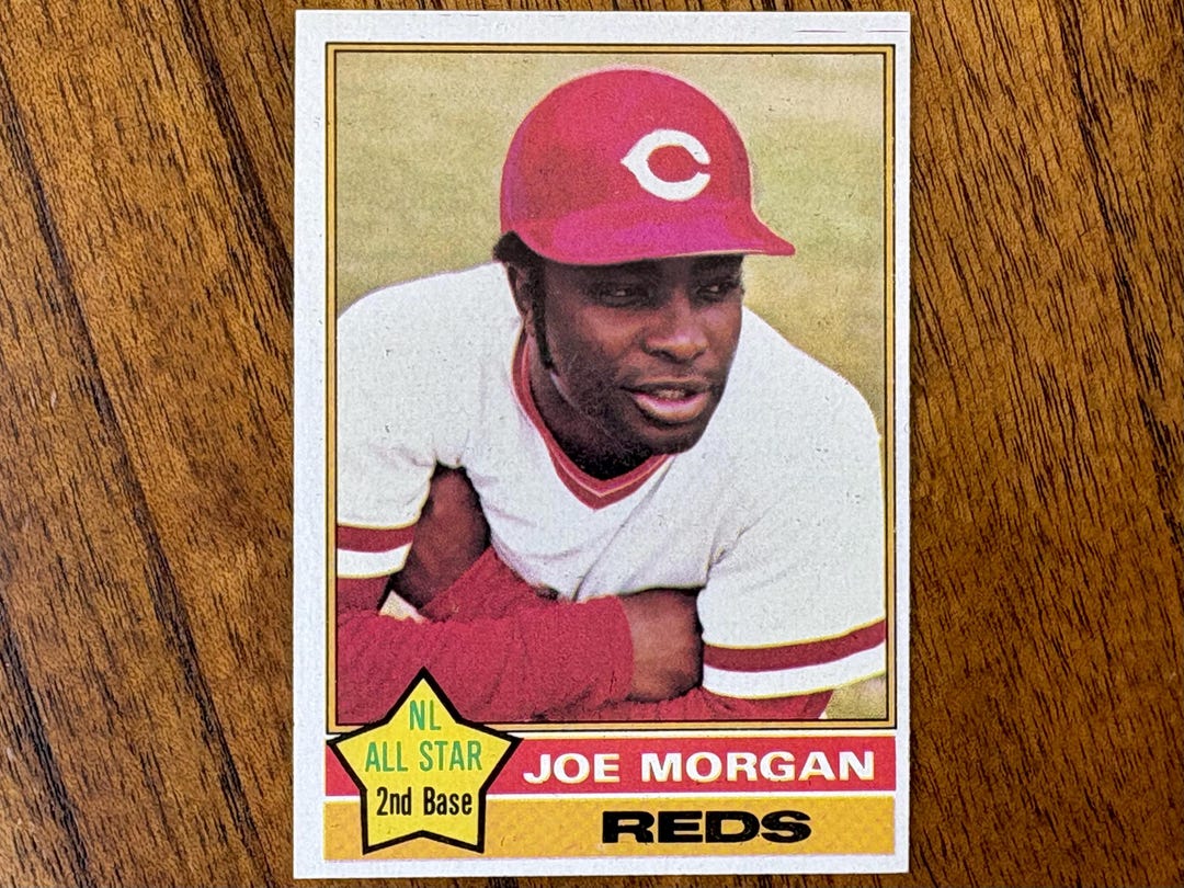 1976 Joe Morgan Topps Baseball Card #420, Sharp Corners, No Creases - Etsy