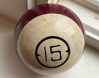 Early 1900s Clay Billiards Ball 10 in Beautiful Condition - Etsy