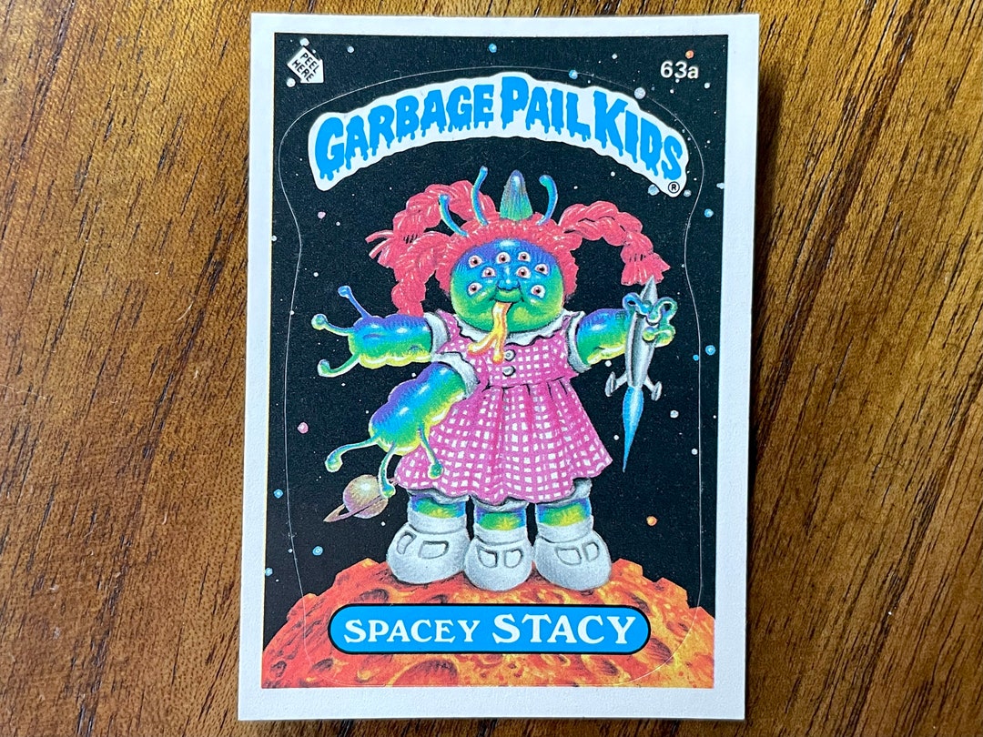 1985 Two Star Spacey Stacy 63a Garbage Pail Kid Series 2 Card, Sharp ...