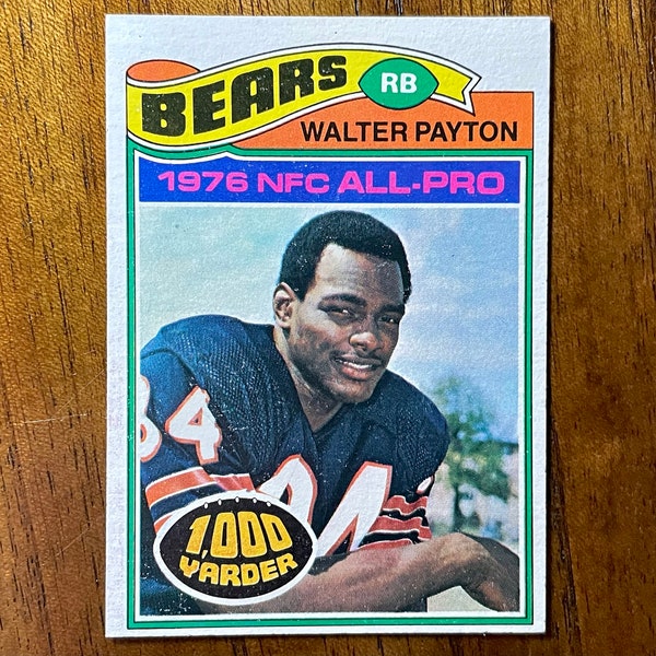 Walter Payton Football Cards - Etsy