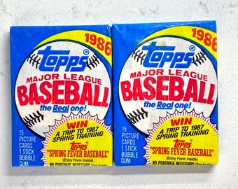 1987 Topps Baseball Unopened Rack Pack. 48 Cards 1 Special All-star ...