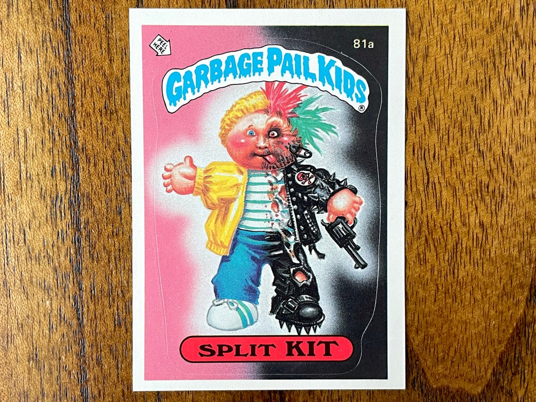 1985 Split Kit Garbage Pail Kids Series 2 Card #81a Matte Back, Sharp ...