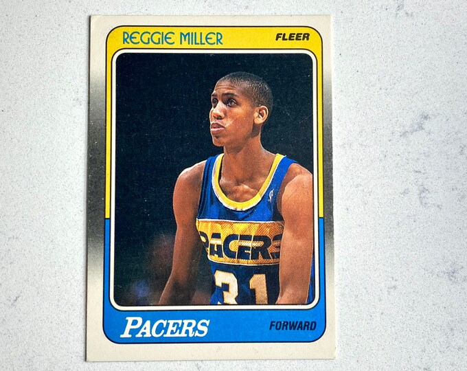1988 Reggie Miller RC 57 Fleer Basketball Card No Creases - Etsy