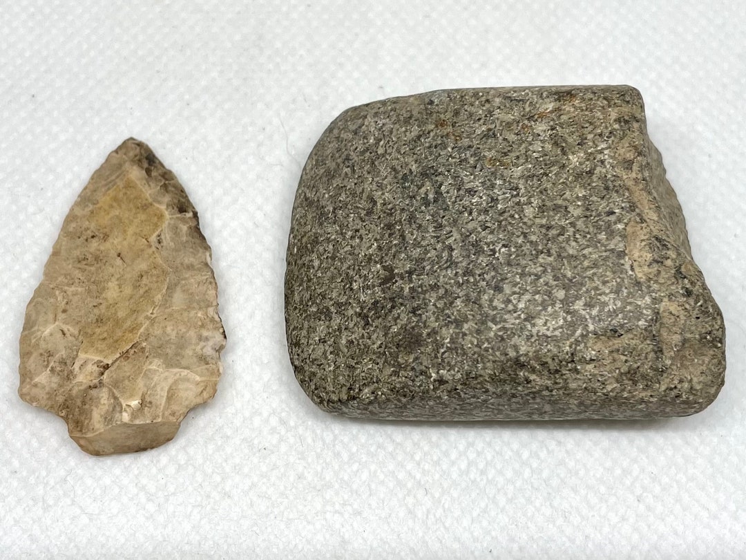 Antique Authentic Flint Native American Artifacts, Possible Sioux or ...