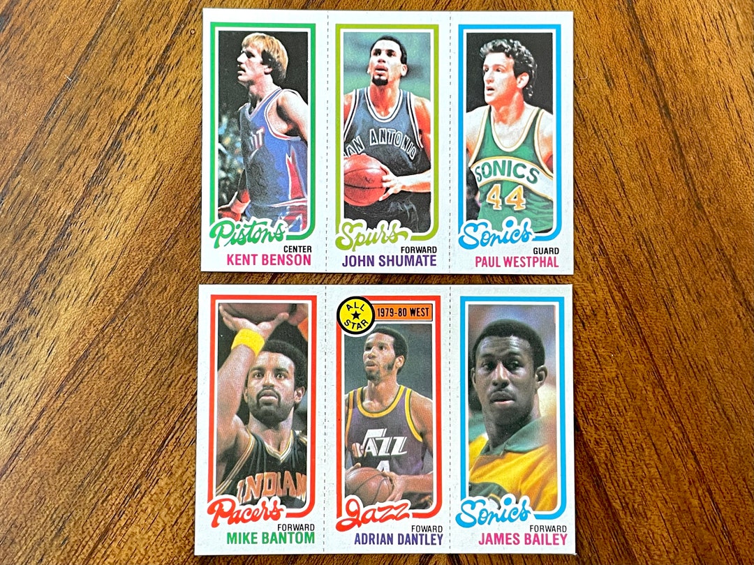 1980 Adrian Dantley & Paul Westphal Topps Basketball Cards, Sharp ...