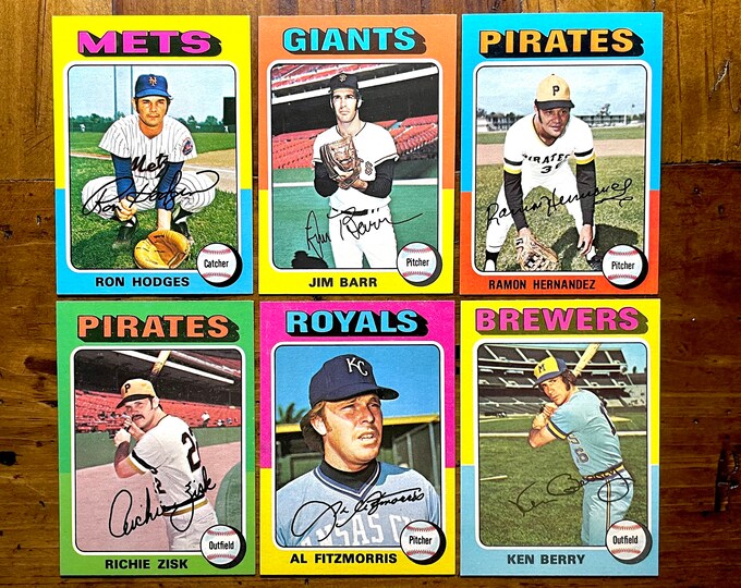 1975 Topps Minis High Grade Baseball Cards, No Creases - Etsy