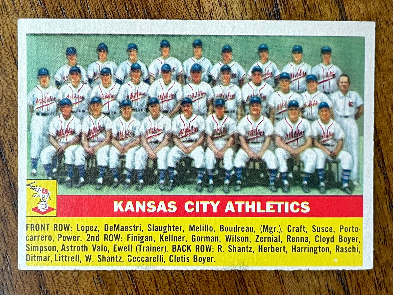 1956 Kansas City Athletics Topps Baseball 236, No Creases, Bobby Shantz ...