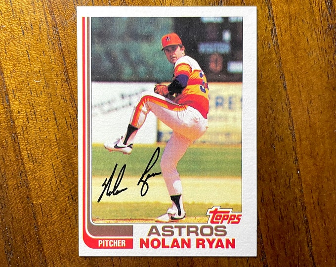 1982 Nolan Ryan Topps Baseball Card #90, Sharp Corners, No Creases - Etsy