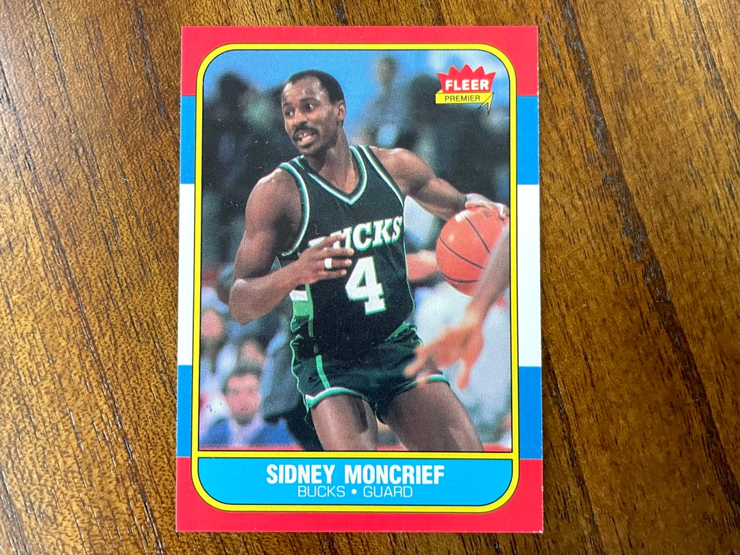 1986 Fleer Basketball HOF Sidney Moncrief Card #75, No Creases - Etsy