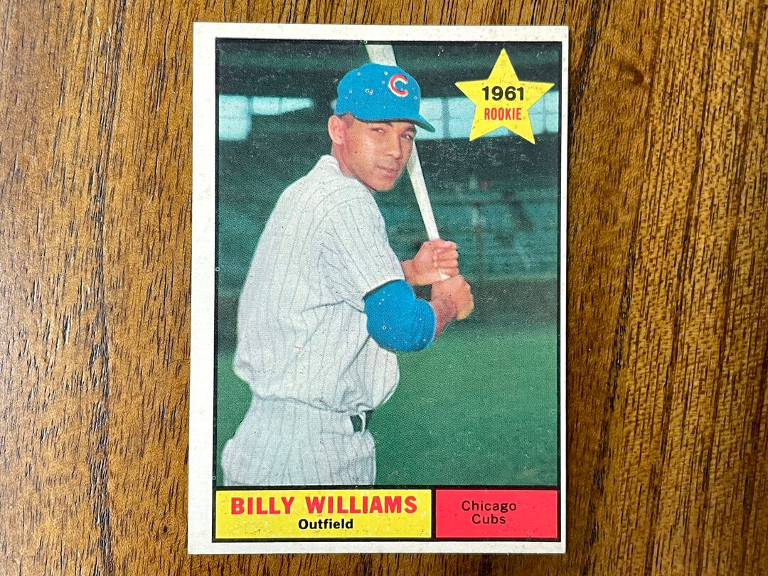 1961 Billy Williams RC Topps Baseball Card #141, No Creases - Etsy