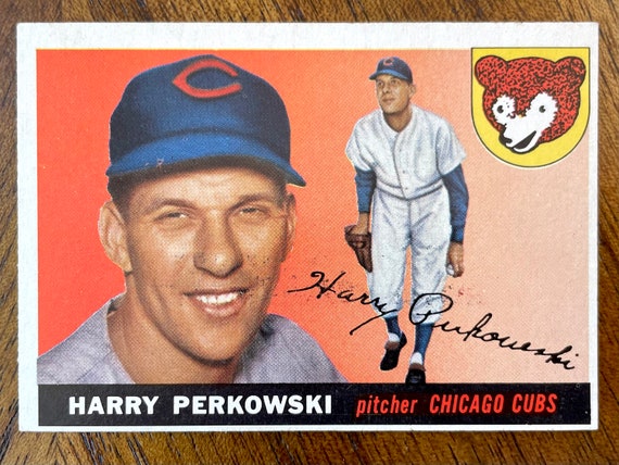 1955 Topps Harry Perkowski Baseball Card 184 Sharp Corners - Etsy