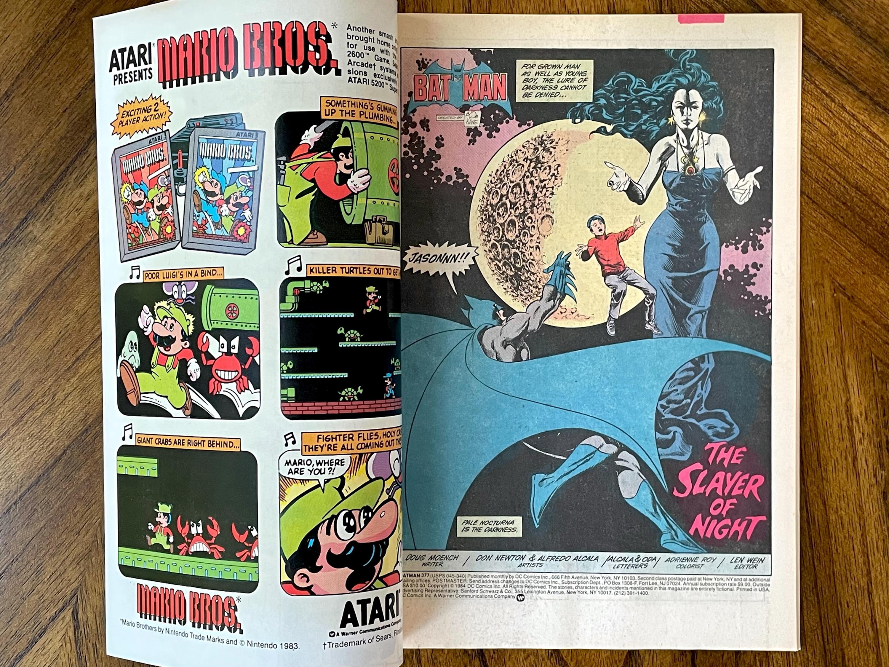 1984 Batman Comic Issue #377, the Slayer of Night, High Grade - Etsy