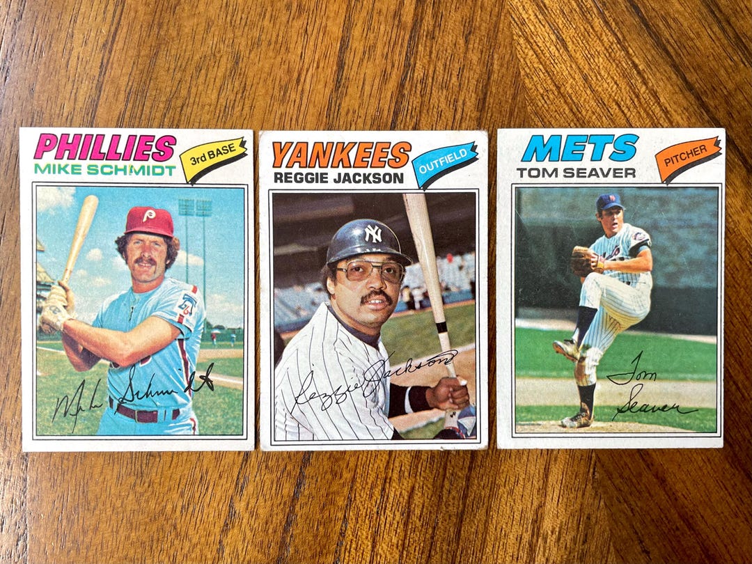 1977 Stars Lot (3) Reggie Jackson Burger King, Mike Schmidt, and Tom ...