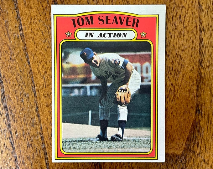 1972 Tom Seaver in Action Topps Baseball Card #446, No Creases - Etsy