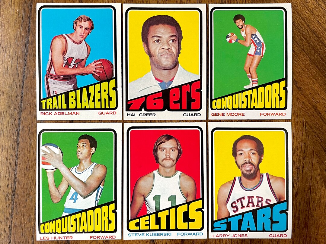 1972 Lot (6) Topps Basketball Cards in High Grade Condition, Sharp ...