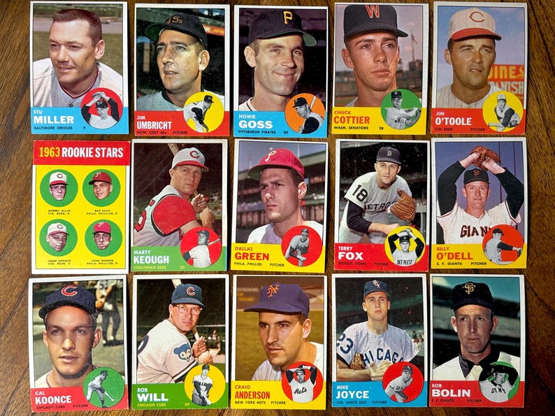 1963 Stars & Commons Topps Baseball Card Lot (43 Cards), Boog Powell ...