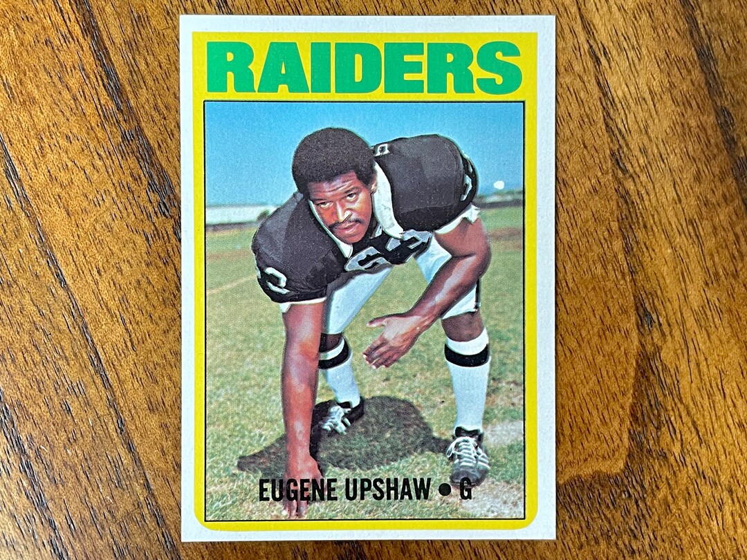1972 Eugene Upshaw RC Topps Football Card 186, Sharp Corners, No ...