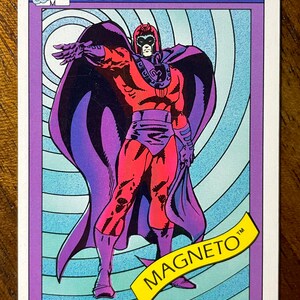 1990 Magneto Marvel Impel Comic Cards, Sharp Corners, No Creases - Etsy