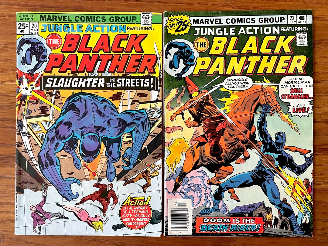 1976 the Black Panther Issues 20 and 22 Marvel Comics, First Appearance ...