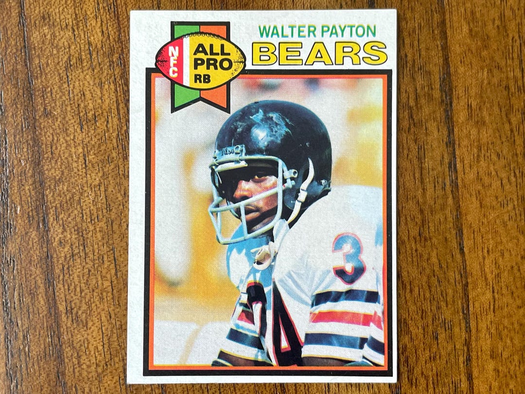 1979 Topps Football Walter Payton Card #480, No Creases C3 - Etsy