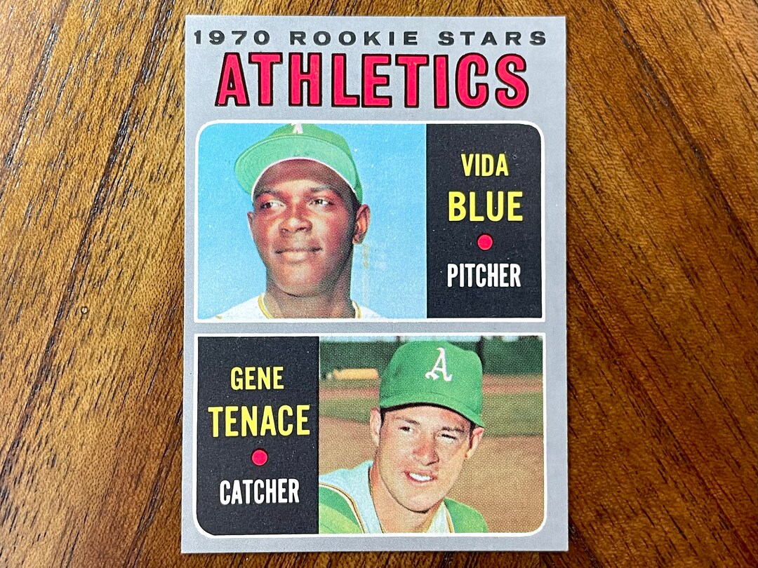 1970 Topps Vida Blue RC Baseball Card #21, Sharp Corners, No Creases - Etsy