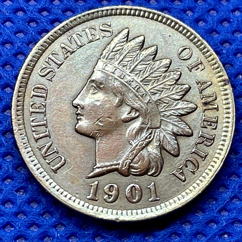 1901 Indian Head Penny - Etsy