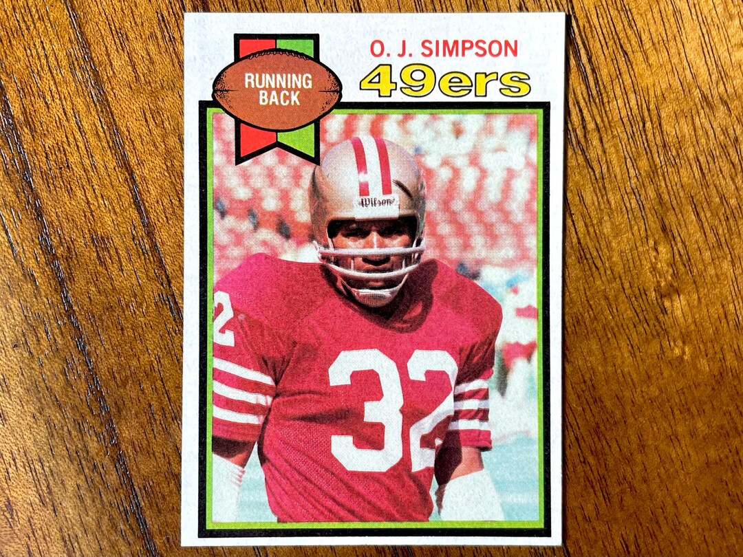 1979 Topps Football O.J. Simpson Card #170, Sharp Corners, No Creases ...