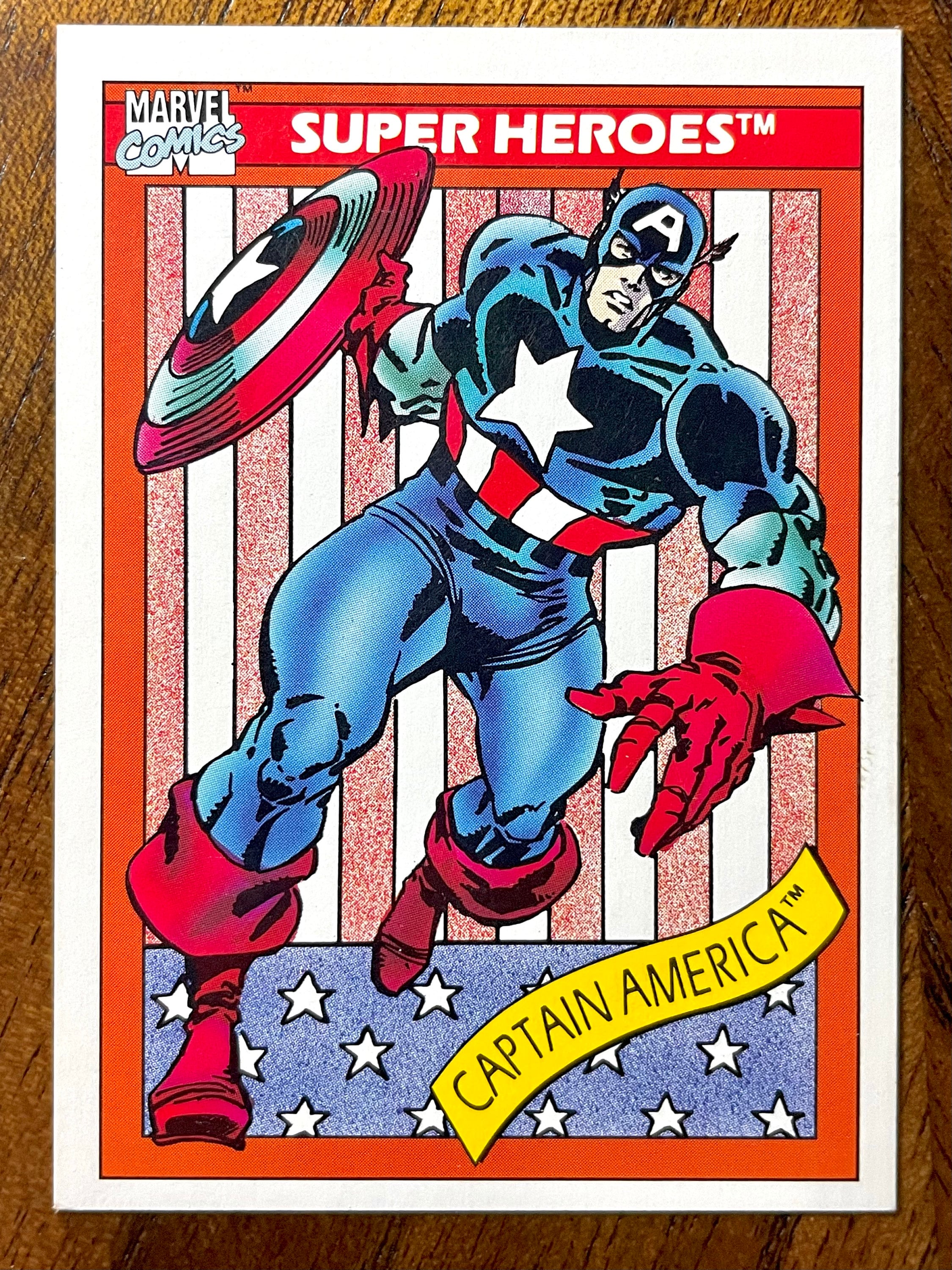 1990 Captain America Marvel Impel Cards No Creases - Etsy