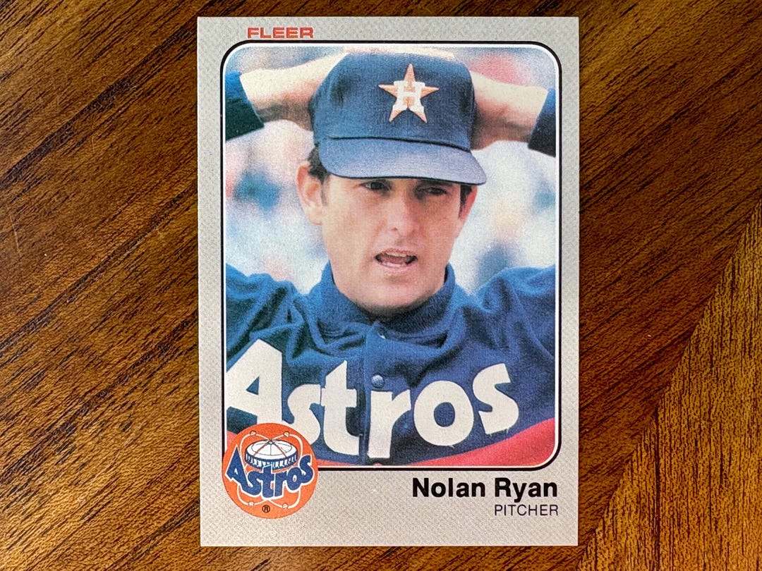 1983 Nolan Ryan #463 Fleer Baseball Card, Sharp Corners, No Creases - Etsy