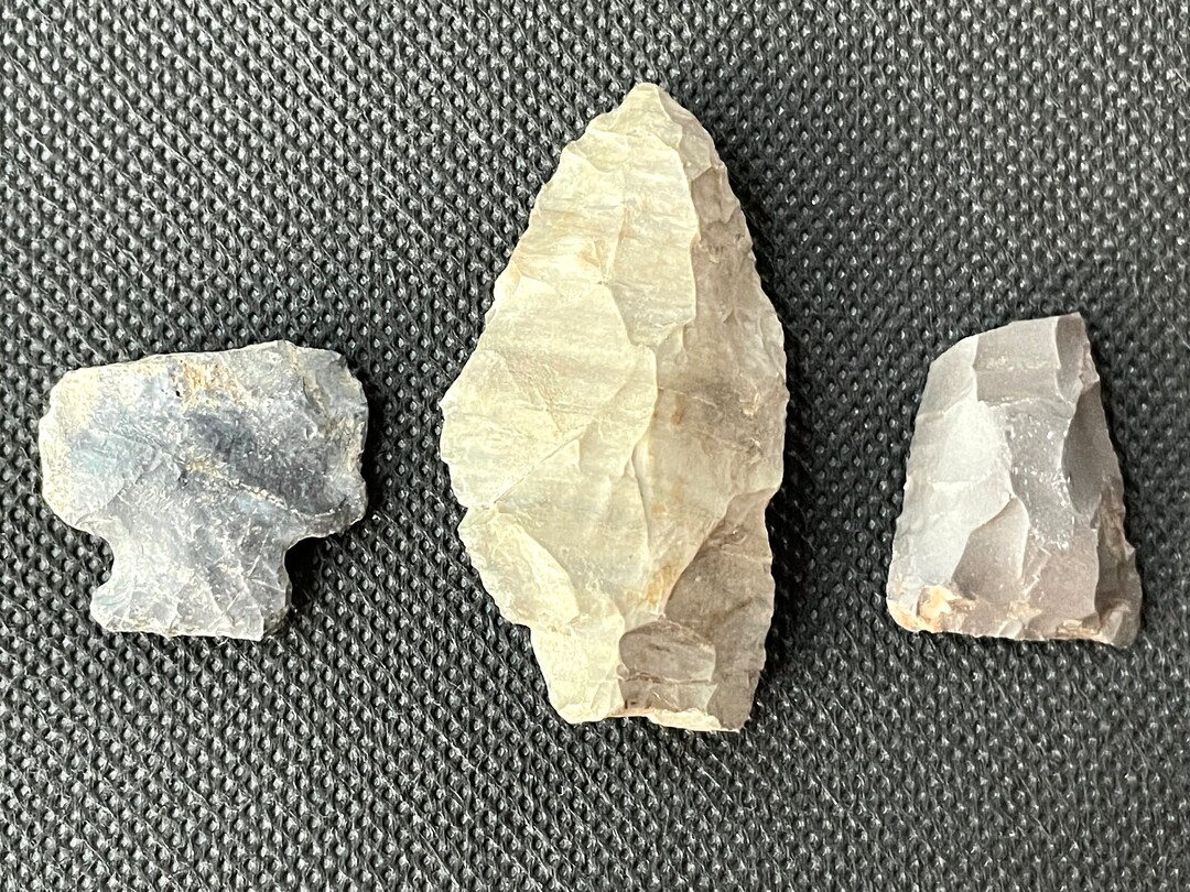 Antique Authentic Flint Native American Artifacts, Possible Sioux or ...