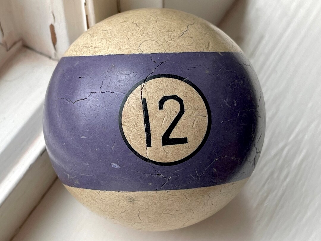 Early 1900’s Clay Billiards Ball #12 in Beautiful Condition - Etsy
