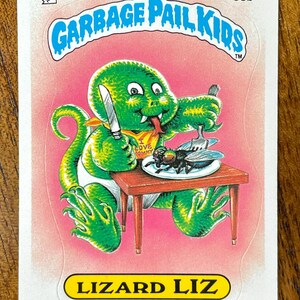 1985 Lizard Liz Garbage Pail Kids Series 1 Card #38b, No Creases or Gum ...