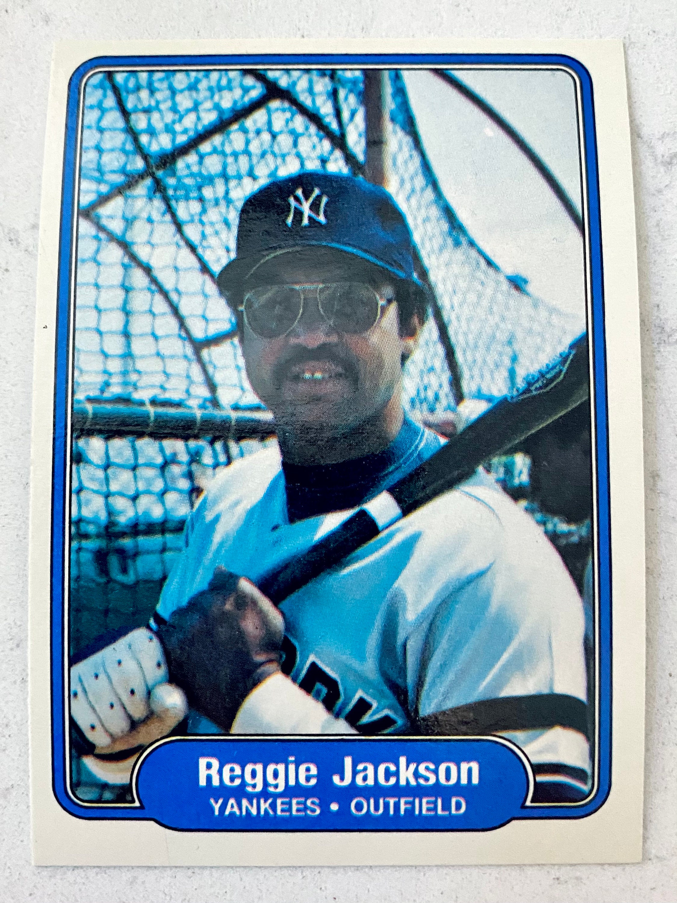 1982 Fleer Reggie Jackson Baseball Card 39 No Creases - Etsy