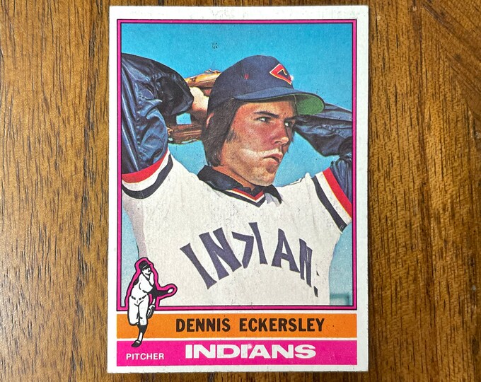 1976 Dennis Eckersley RC Topps Baseball Card #98, No Creases - Etsy