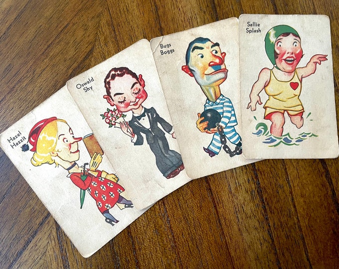 Antique 1920’s Old Maid Whitman Playing Cards Lot (4) - Etsy