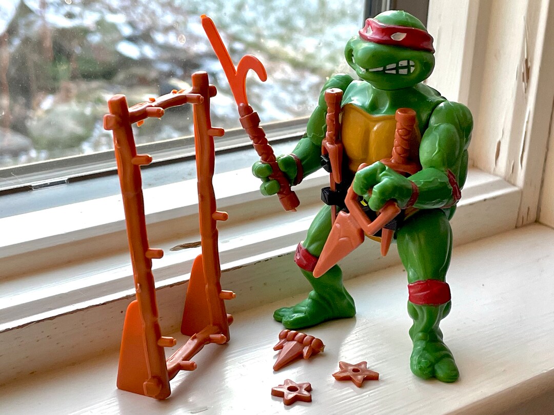 1988 Raphael Teenage Mutant Ninja Turtles Complete With Rack, Belt and ...
