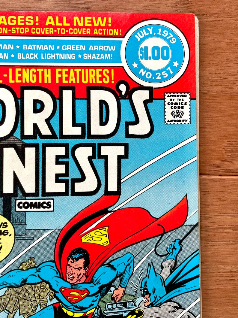 1979 Worlds Finest Issue 257 68 Page Jumbo Issue Superman - Etsy